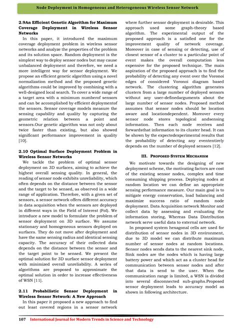 Node Deployment In Homogeneous And Heterogeneous Wireless Sensor