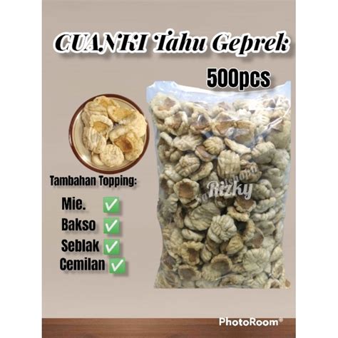 Jual Cuanki Tahu Kotak Cuanki Geprek Isi 500pcs Shopee Indonesia