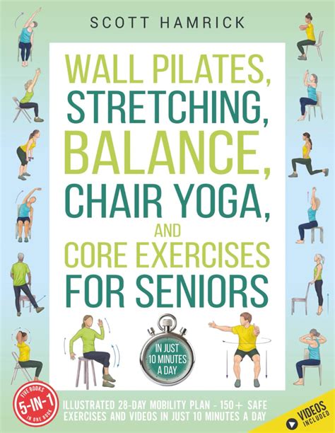 Wall Pilates Stretching Balance Chair Yoga And Core Exercises For