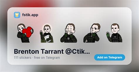 Brenton Tarrant ️ Ctikerubot 111 Telegram Stickers
