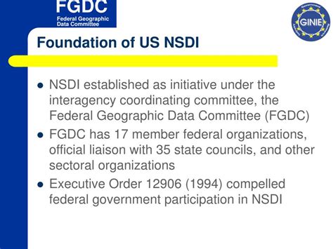 Ppt U S National Spatial Data Infrastructure Powerpoint Presentation Id 4463178