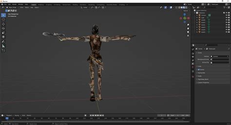 Hello When I Import This 3d Model In Blender The Textures Are Messed