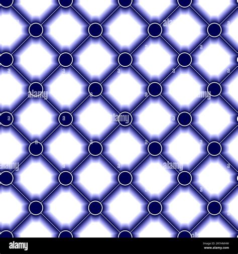 Round And Square Ceramic Tiles Pattern Abstract Seamless Texture Vector Art Illustration Stock
