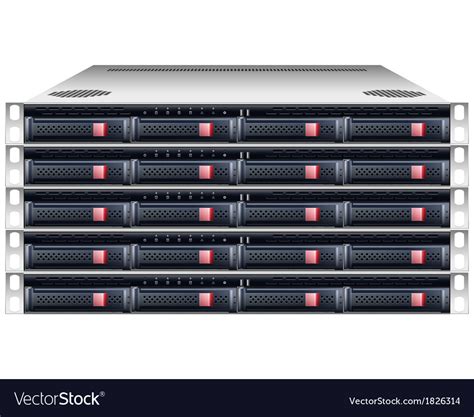 Server Rackmount Chassis Royalty Free Vector Image