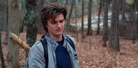 Download Free Steve Harrington With Bat Stranger Things Wallpaper