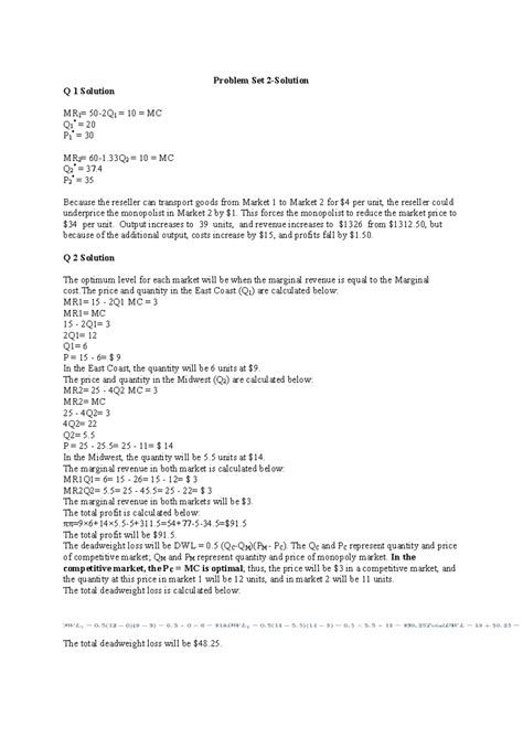 problem set 2 solution lec notes problem set 2 solution q 1