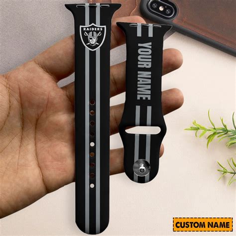 Las Vegas Raiders Limited Edition Apple Watch Band For Fans Azawb049