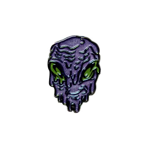 Melting Alien Pin Etsy