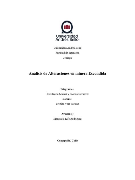 Informe Lab4 Constanza Achurra Bastian Navarrete Pdf Infrarrojo Minería