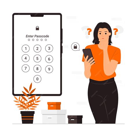 Premium Vector Enter Passcode Concept Illustration Unlock Cellphone