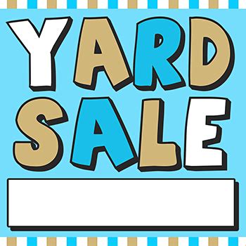 Yard Sale Sign Clip Art