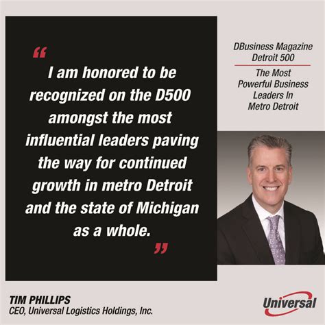Universal Logistics Holdings Inc On Linkedin Dbusiness Detroit500