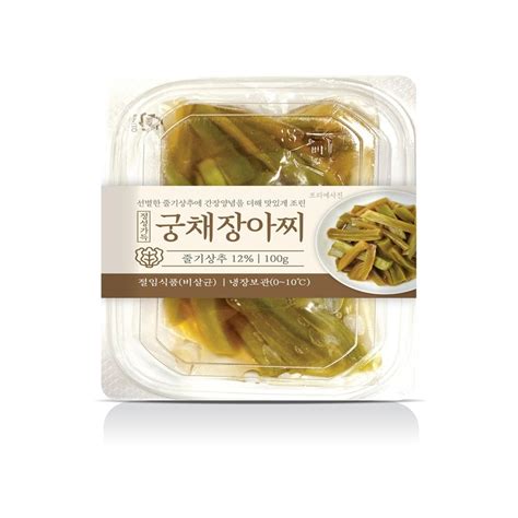 정성식품 궁채 장아찌 100g 배민 장보기∙쇼핑