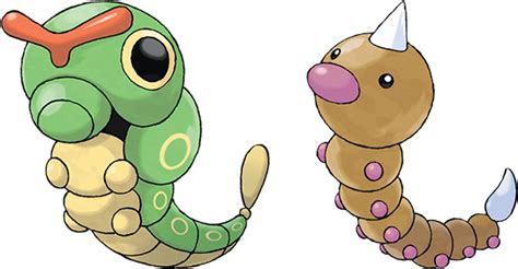 Weedle Pokemon Bug Type Kakuna Poison Type Pokemon Go Png