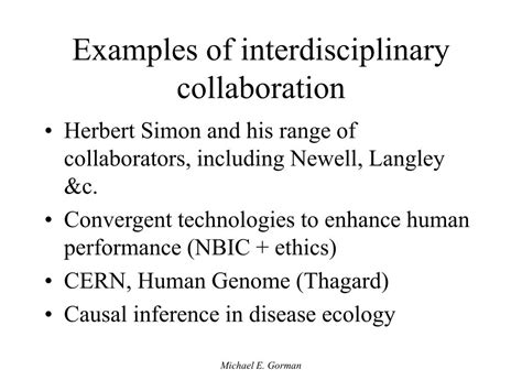 Ppt A Framework For Interdisciplinary Collaboration In Science And
