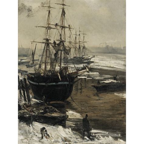 James Mcneill Whistler The Thames In Ice Extra Large Art Print Wall