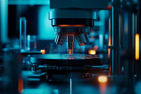 Ultra Modern Device Analyzes Molecular Data In High Tech Laboratory Environment Showcasing