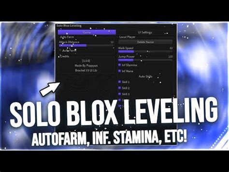 NEW ROBLOX SOLO BLOX LEVELING SCRIPT AUTOFARM ETC FREE YouTube