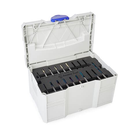 AMS CNC Pc Master CNC Router Bit Collection Packed In Tanos Systainer Plastic Case