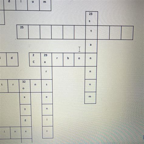 Periodic Table Crossword Puzzle Answers Cabinets Matttroy