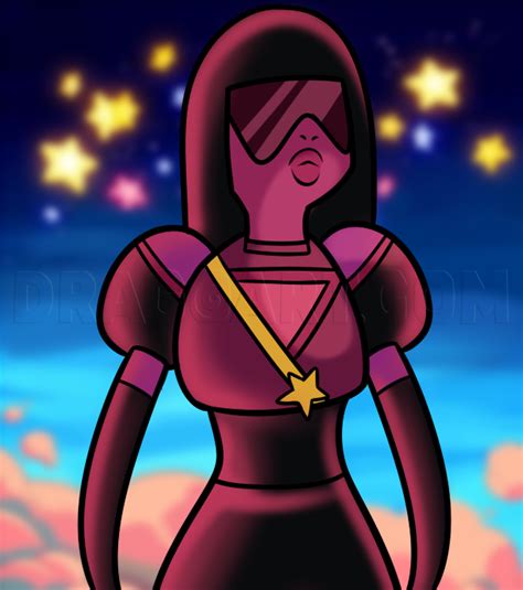 How To Draw Garnet From Steven Universe Step By Step Drawing Guide By Dawn DragoArt