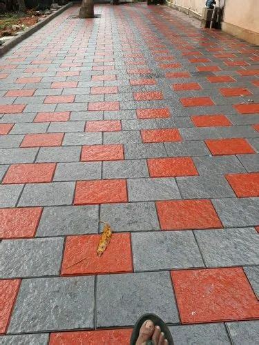 Smash Sameera Red Wave Dot Paver Cement Bricks Dimensions 12 7 Thickness 60mm At Rs 44 Sq Ft