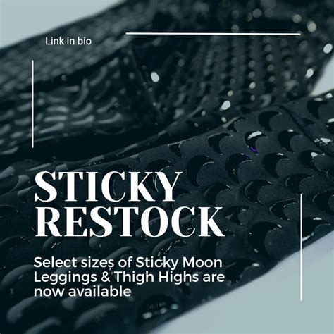 Sticky ️ More Sizes Are Now Available For Our Sticky Moon Leggings🌛