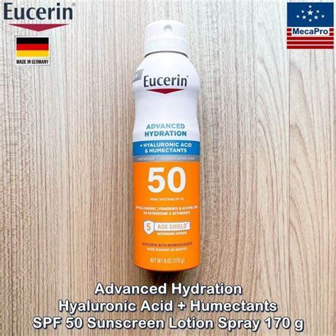 Eucerin® Advanced Hydration Hyaluronic Acid Humectants Spf 50