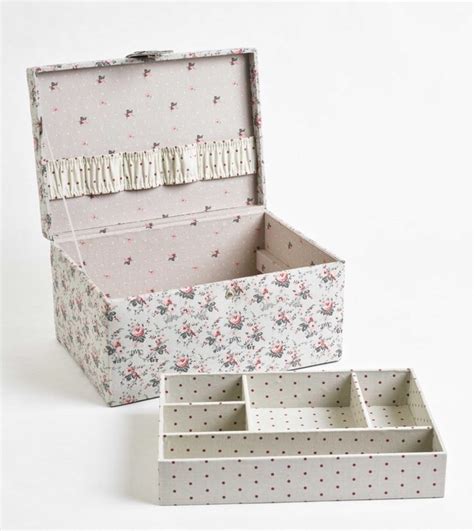 Box With Extractable Drawer Little Roses Decorative Boxes Craft