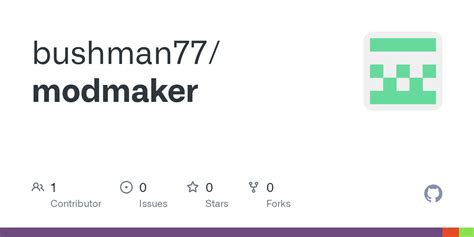 Github Bushman Modmaker