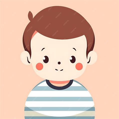 Premium Vector Cute Boy Flat Vector Graphic Simple Minimal Freepik Svg
