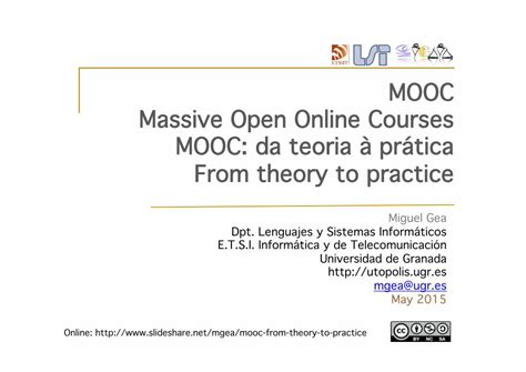 Pdf Mooc From Theory To Practice Dokumentips