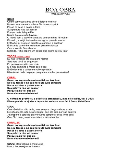 Boa Obra Valesca Mayssa Pdf