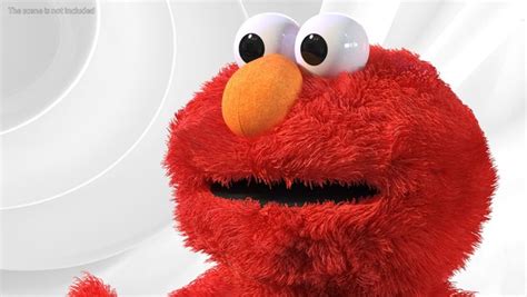Full Body Elmo Hand Puppet Fur Model Turbosquid 2004683