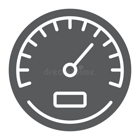 Speedometer Thin Line Icon Data And Analytics Stock Vector Illustration Of Acceleration Fast