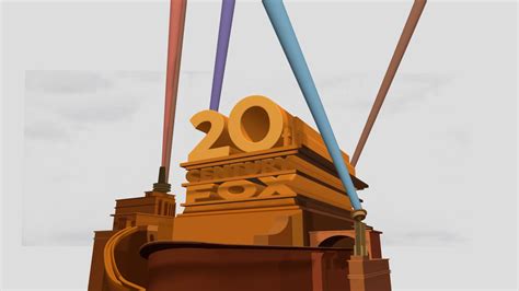 20th Century Fox Corporation Logo 1956 1967 3d Model By Kevin Flores