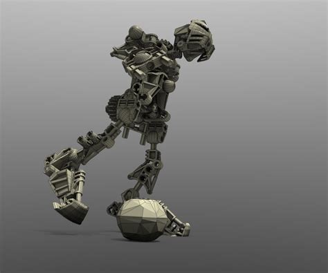 3d Model Of Lego Bionicle Pohatu