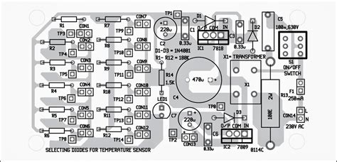 Simple Temperature Sensing Diodes Selector Circuit Diagam Electronic Circuits Diagram