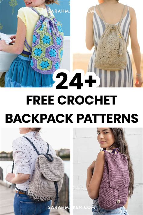 Crochet Backpack Purse Pattern Free Red Heart Patch Backpack Crochet