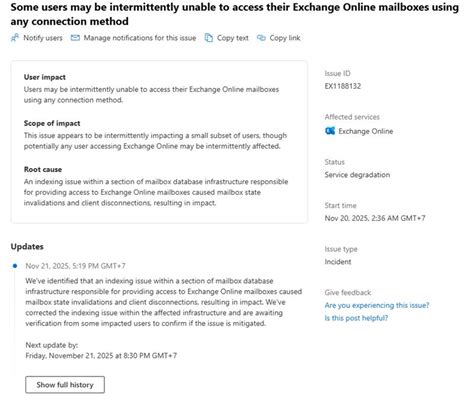 Need The Support Mailbox Issue Microsoft Qanda