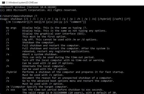 How To Shut Down Windows Using Command Prompt
