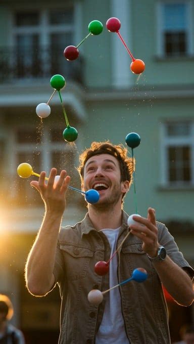 Free Juggling Joy Captured Image Juggler Performance Entertainment