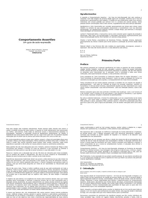 Comportamento Assertivo Pdf
