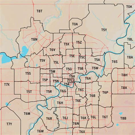 Alberta Postal Code Map