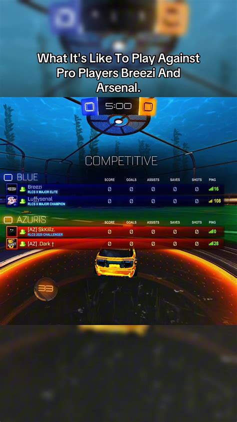 Playing Against Pros Breezi And Arsenal In Rocket League Tiktok