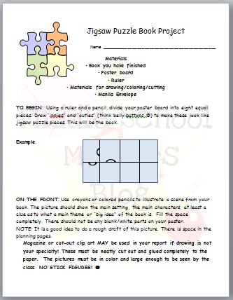 Middle School Matters Blog Jigsaw Puzzle Book Project