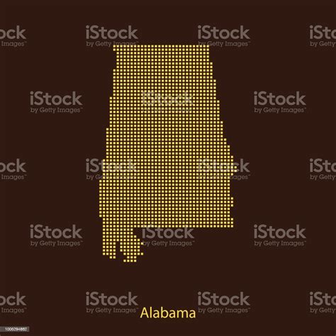 Ilustración De Mapa De Alabama Y Más Vectores Libres De Derechos De