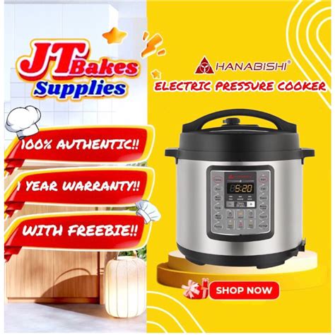 Hanabishi Electric Pressure Cooker Hdigpc10in1 5 7 Liters With Freebie