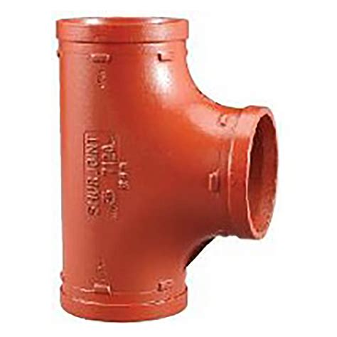 Shurjoint 7120 Grooved Tee Fitting Ptd Orange John M Ellsworth Company