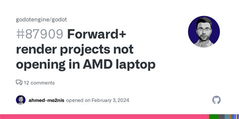 Forward Render Projects Not Opening In Amd Laptop Issue Godotengine Godot Github